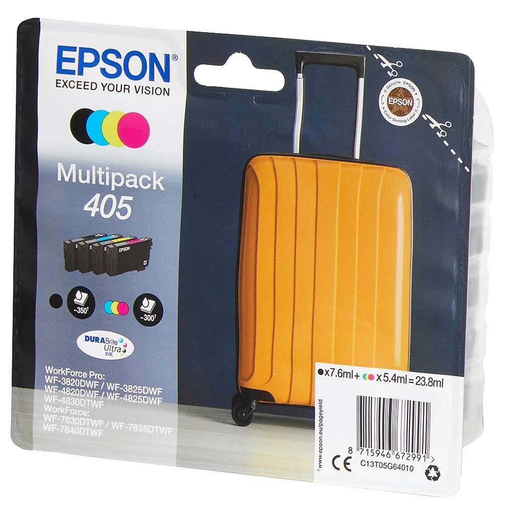 Epson 405 / C13T05G64010 Tinten Multipack CMYK (4er Set)