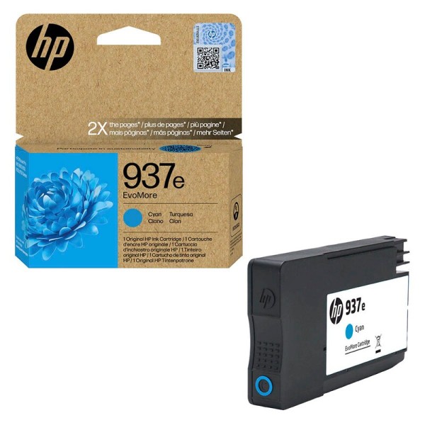 HP 937e / 4S6W6NE Druckerpatrone cyan