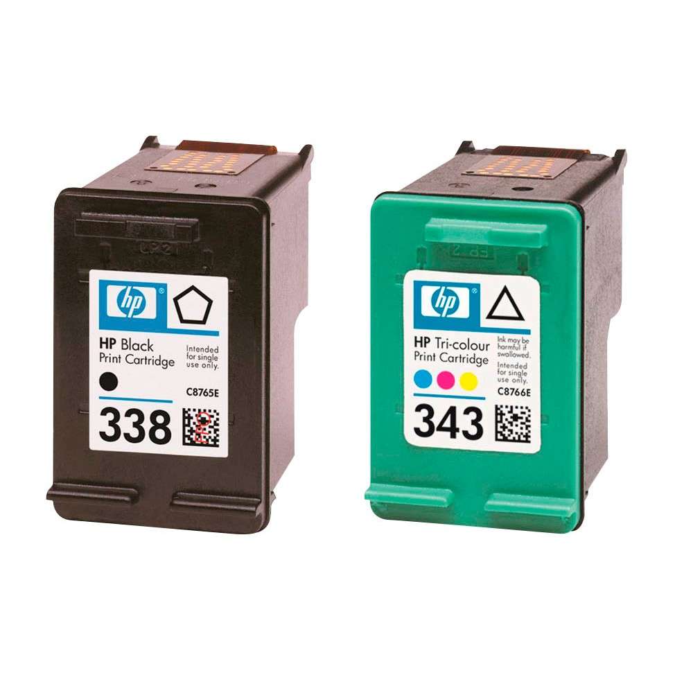 HP 338 / 343 / SD449EE Tinten Multipack (1x Black / 1x Color)