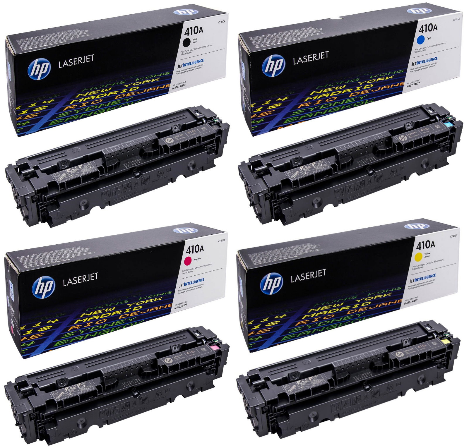 HP CF410A CF411A CF412A CF413A / 410A Toner Multipack CMYK (4er Set)